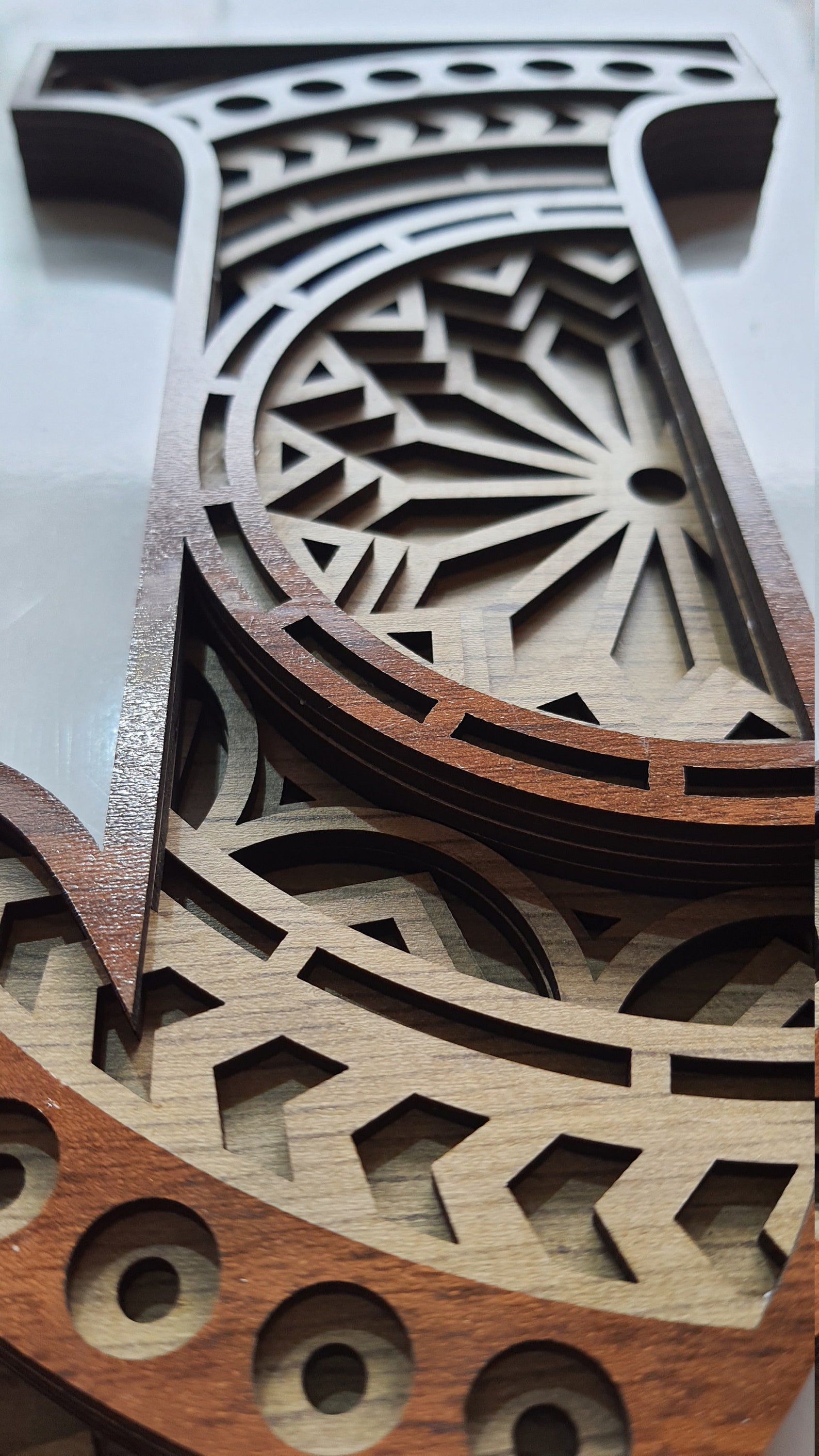 Letter Multi-layered Wood Art Laser Cut Wood Art 3D - Etsy