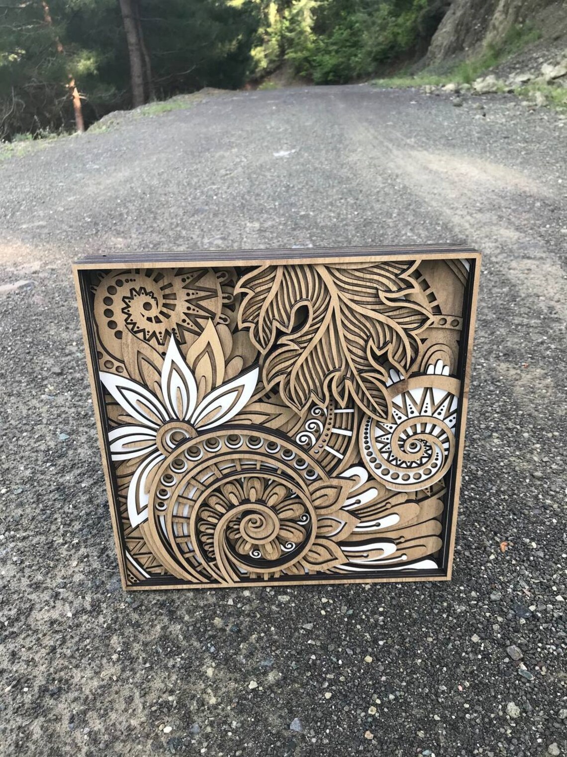 Multi-layered Wood Art Laser Cut Wood Art 3D Layered Wall - Etsy