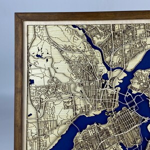 Ottawa City Laser Cut Layered Map / 3D Map / Handmade City Map Unique ...