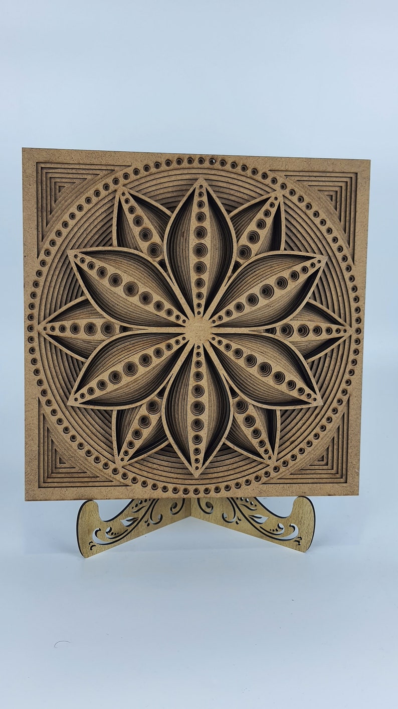 Multi-layered Wood Art Laser Cut Wood Art 3D Layered Wall - Etsy