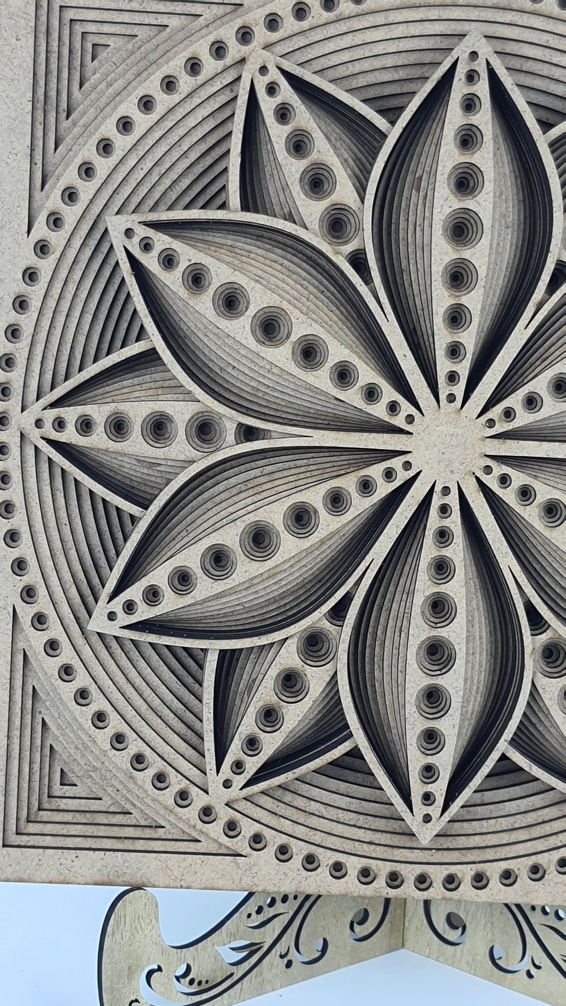 Multi-layered Wood Art Laser Cut Wood Art 3D Layered Wall - Etsy