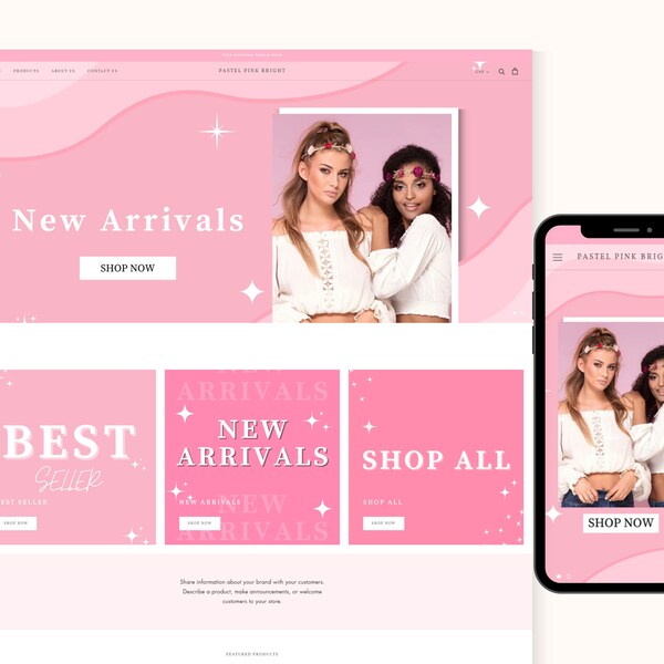 Shopify Banner Template - Etsy