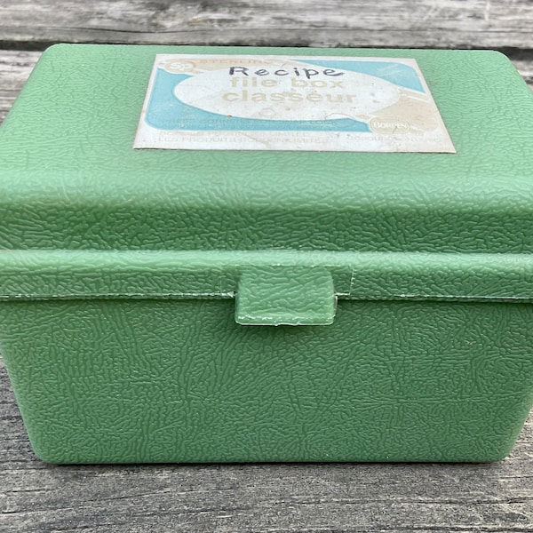 Plastic Card File Box - Etsy