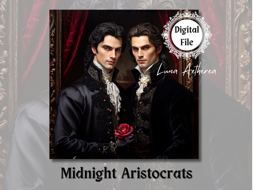 Midnight Aristocrats Vampire Digital Art Printable, Gothic Poster ...