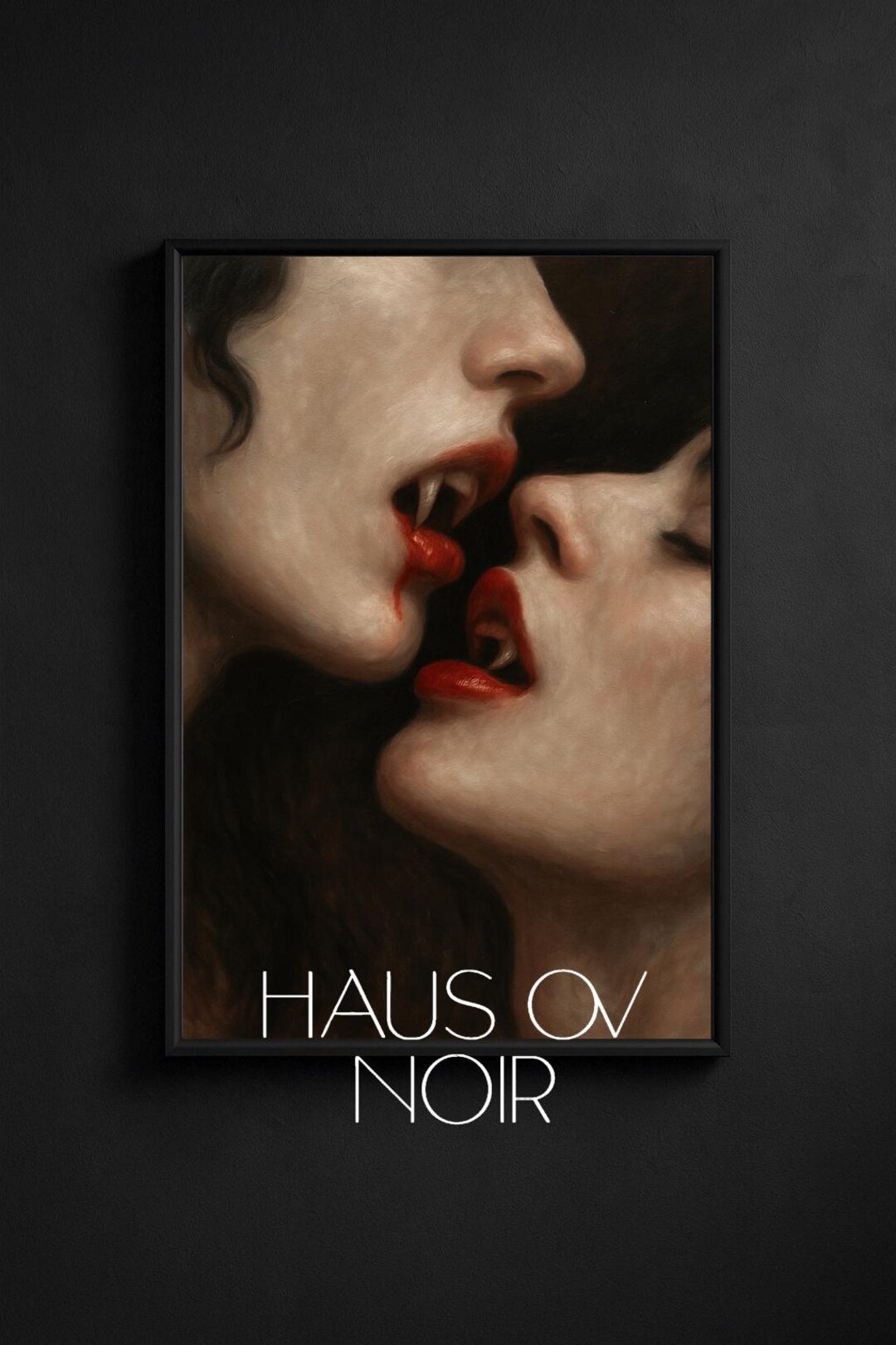 Gothic Vampire Art Poster – Dark Academia Romantic Horror Print - Etsy