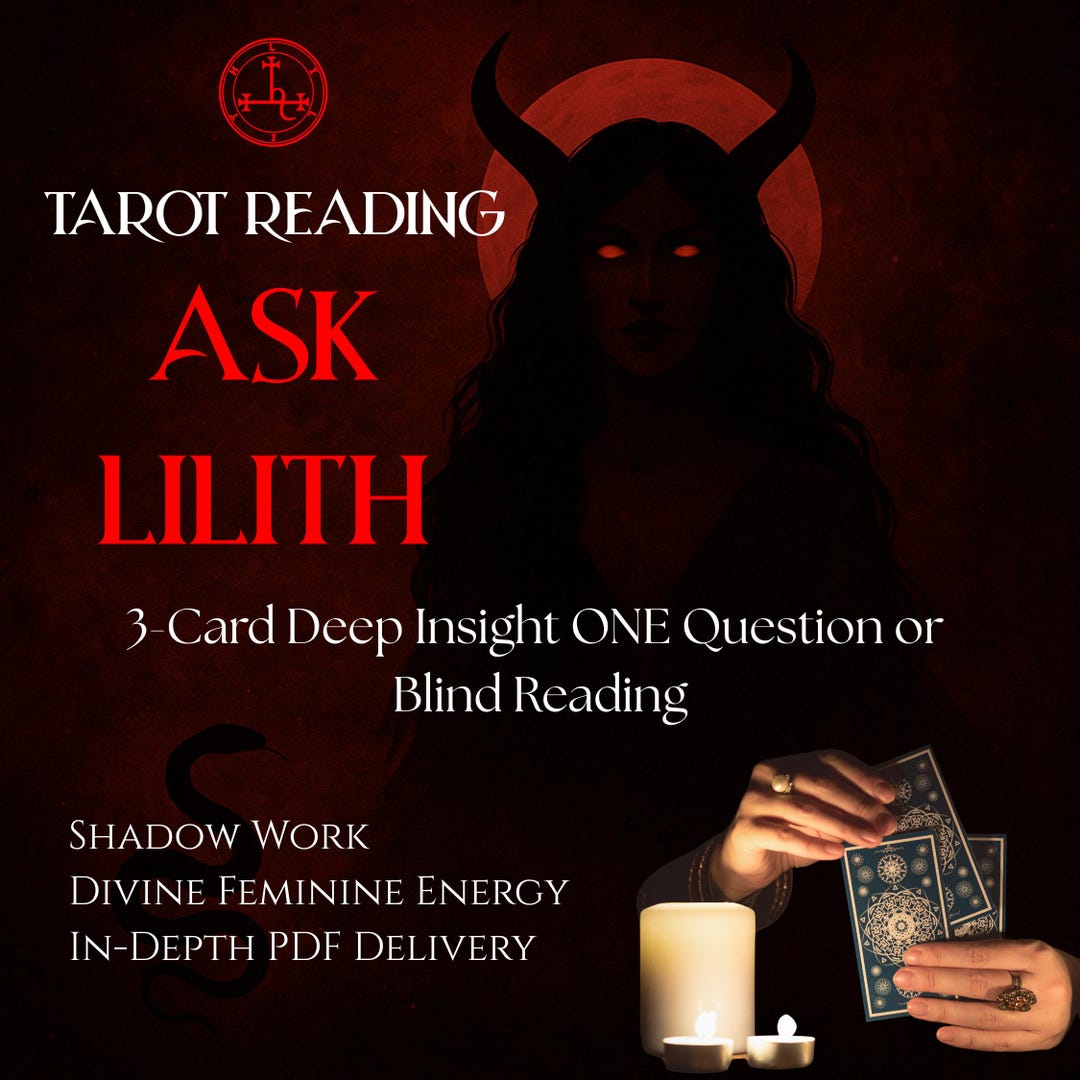 Lilith Tarot Reading | 3-card Shadow Work, Deep Insight (PDF Report) - Etsy