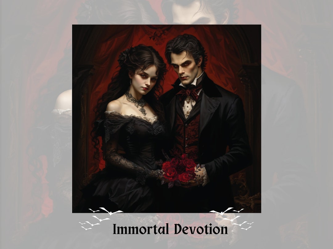 Immortal Devotion Vampire Matte Vertical Poster, Gothic Poster, Vampire ...