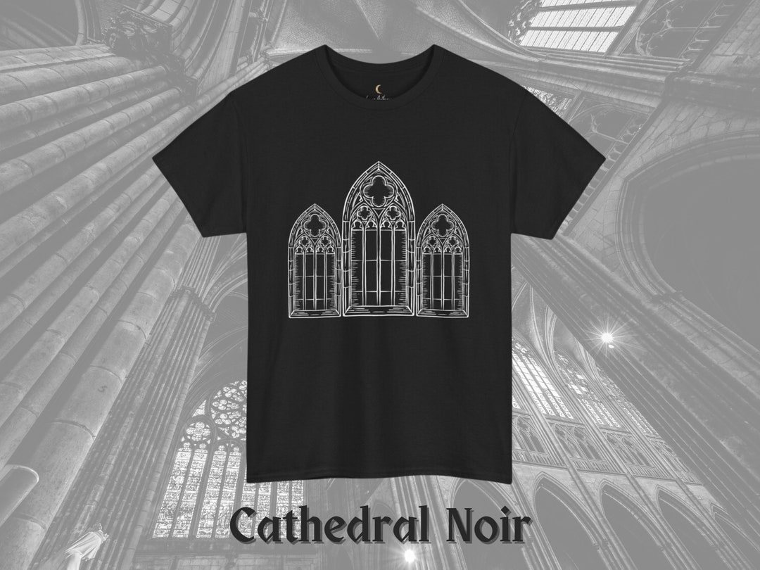 Gothic Cathedral Tshirt, One Side Print, Witchy Shirt, Occult, Witch ...