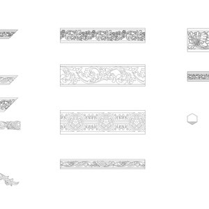 Wall Decoration 2D Autocad Blocks Classic Luxury Interior Design ...