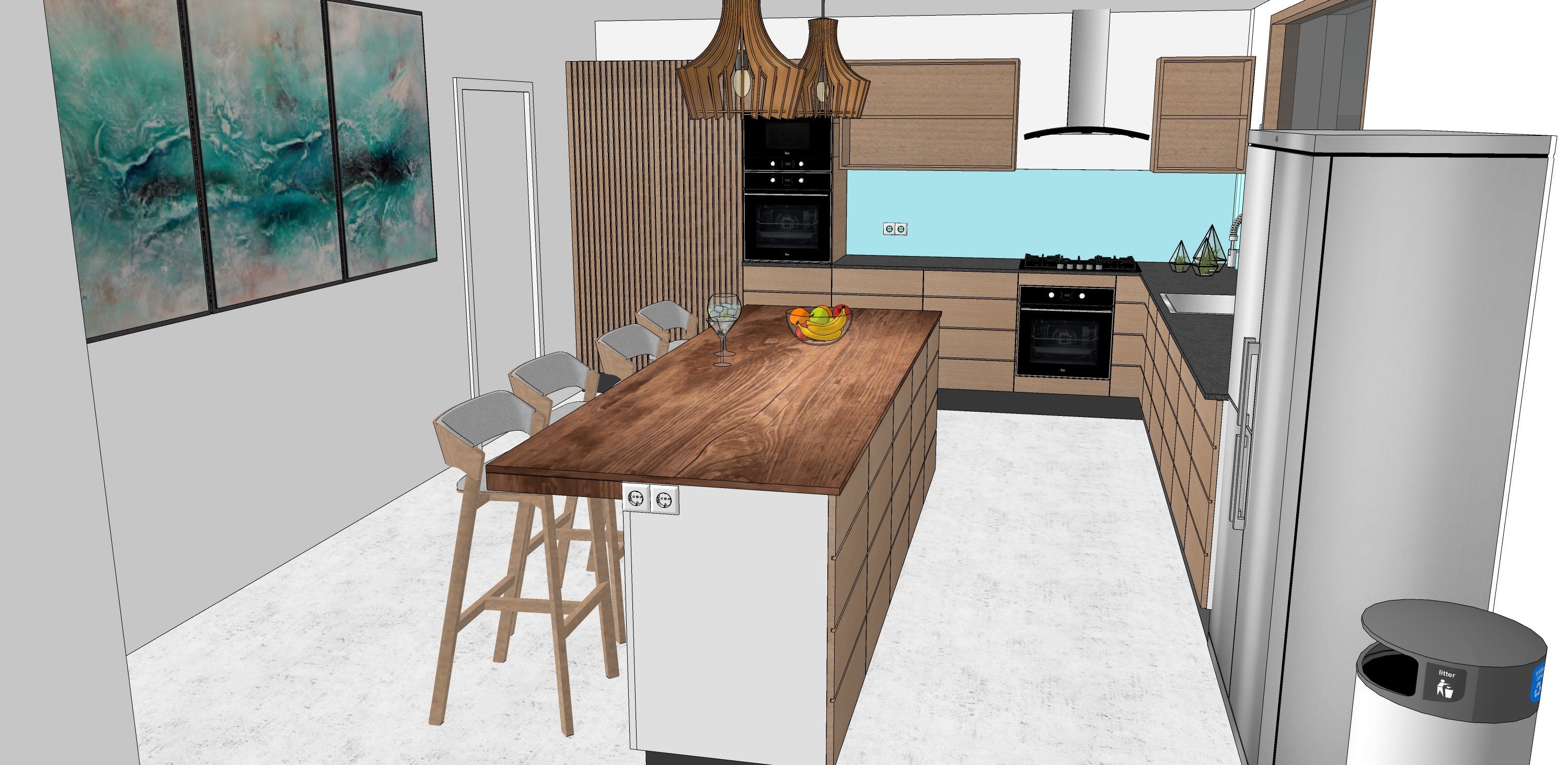 I Will Design Your Kitchen in 3D Based on Your Measurements | Custom ...