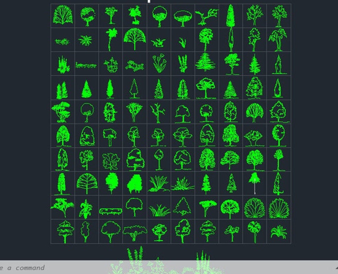 100 Trees Landscape 2D Autocad Blocks Set 003 | Architectural Plants ...