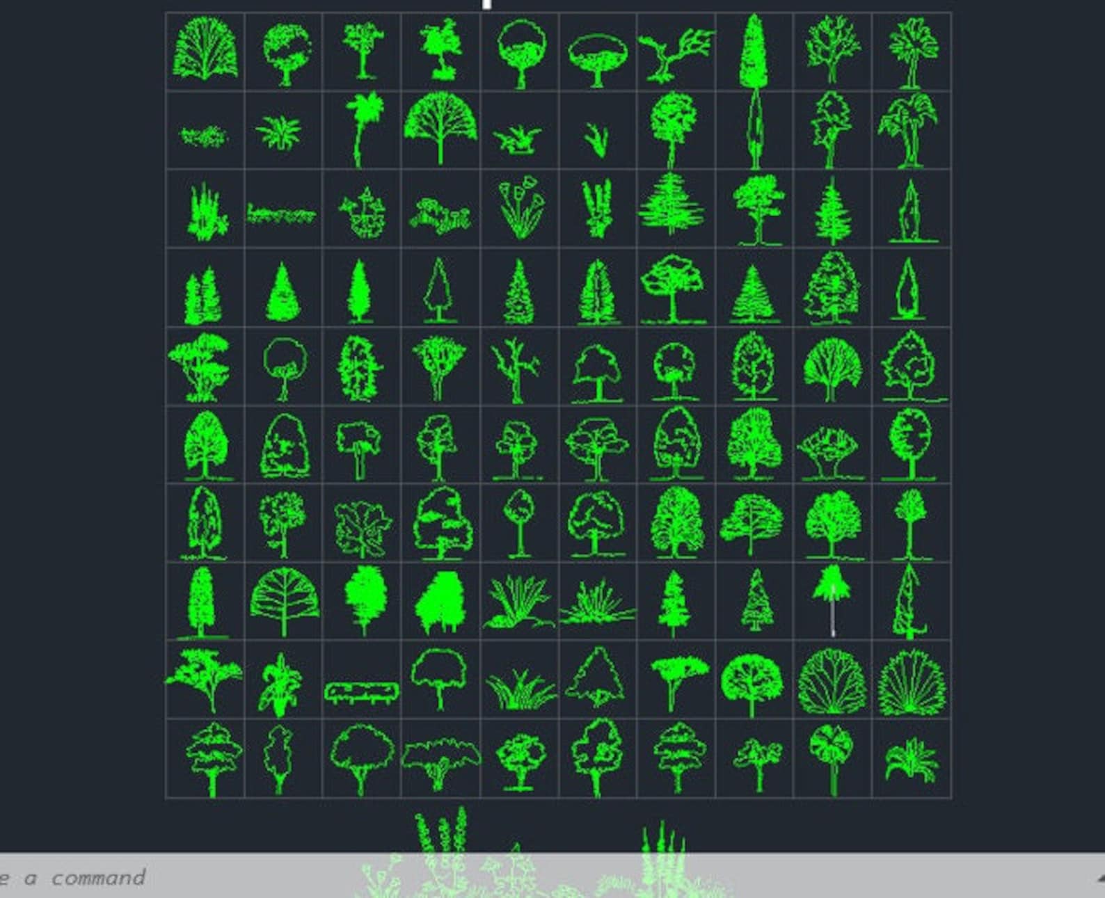 100 Trees Landscape 2D Autocad Blocks Set 003 Architectural Plants ...