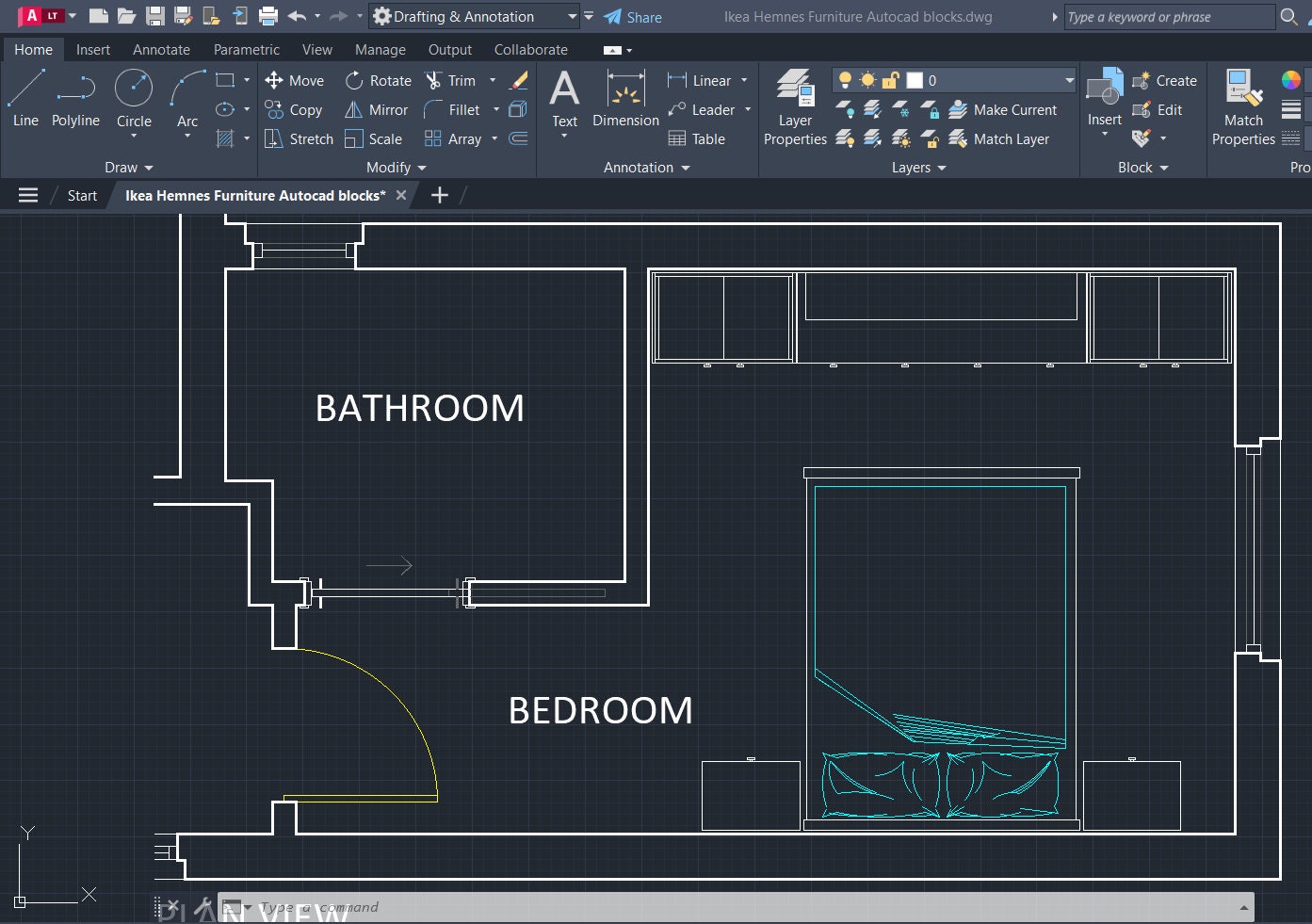 Ikea Hemnes Furniture 2D Autocad Blocks | Architectural Autocad Blocks ...
