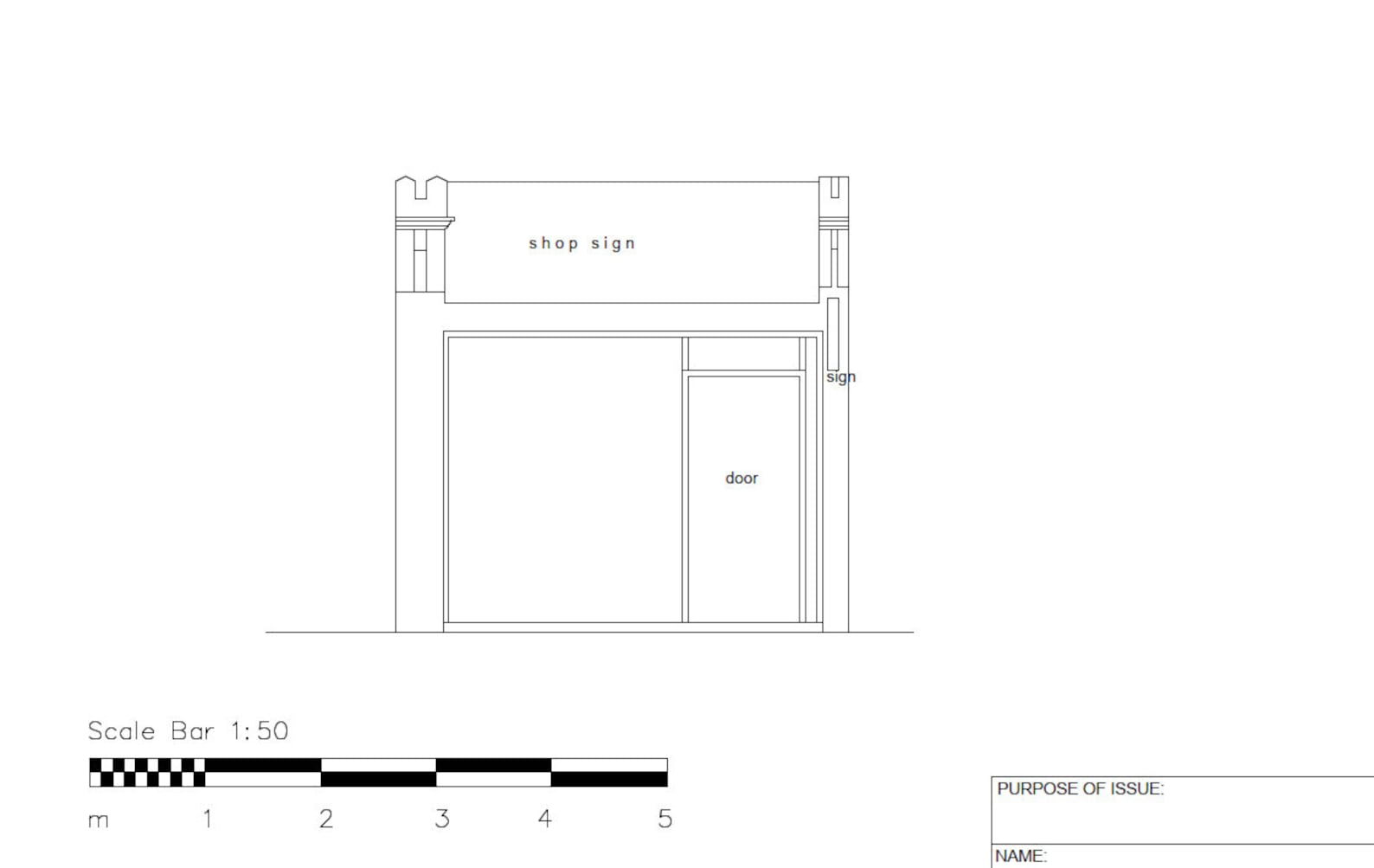 10 Shop Sign Editable Template Blanks | Architectural Autocad Blocks ...