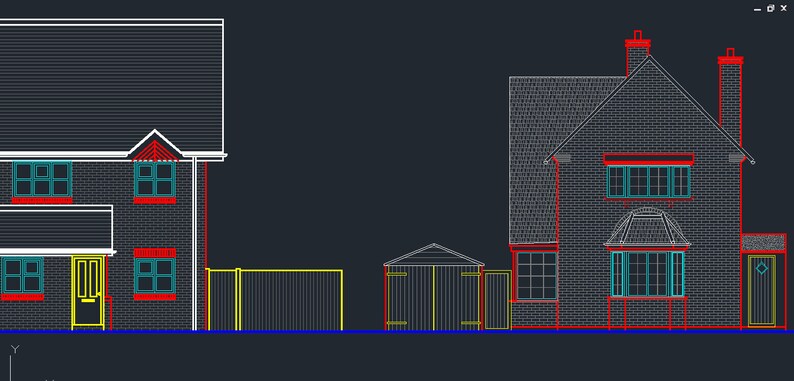 10 Houses Blocks 2D CAD Set 001 Architectural Context Autocad Blocks ...