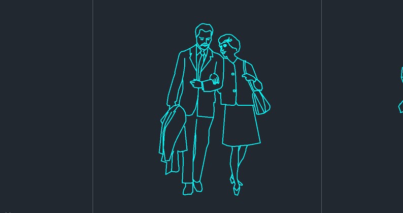 50 People Blocks 2D Autocad Set 001 | Architectural CAD Blocks | Women ...