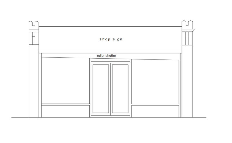 10 Shop Sign Editable Template Blanks | Architectural Autocad Blocks ...