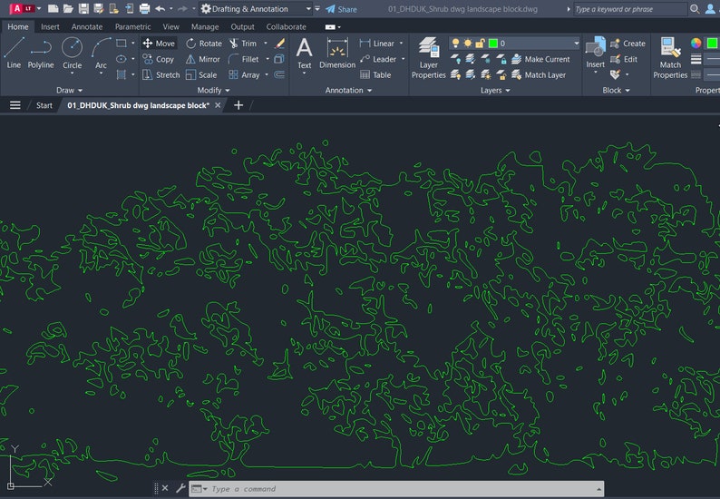 Shrub Landscape 2D CAD Block | Autocad Plants Elevation (DWG File) - Etsy