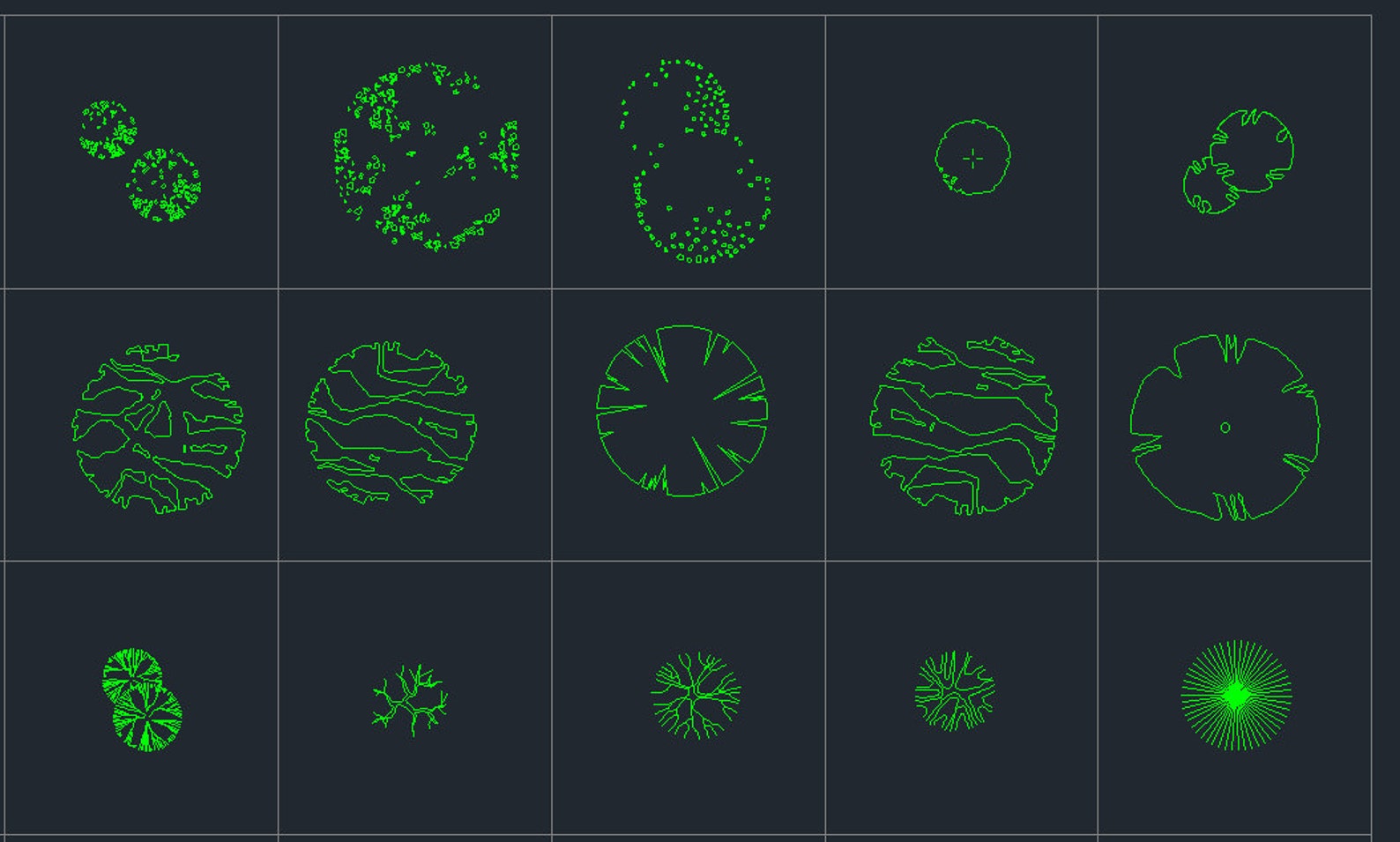 100 Trees Landscape 2D CAD Blocks | Architectural Autocad | Plants ...