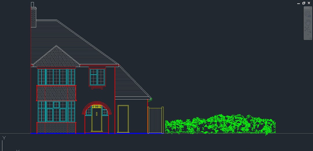 Long Shrub Landscape Block 2D CAD 001 | Architectural Autocad Blocks ...