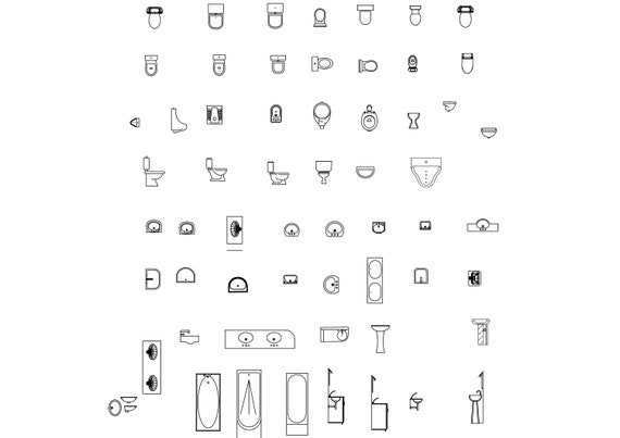Ada Bathroom Cad Blocks Toilet/restroom Cad Blocks CAD Files, DWG