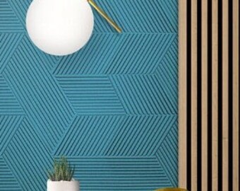 Geometric 3D Cork Wall Panel I Modern Wall Decor I ECO Friendly I ...
