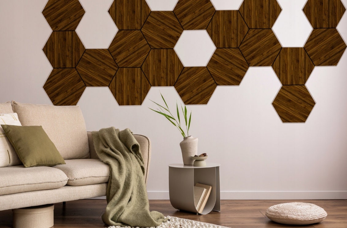Hexagon Wall Panel I Honeycomb Wall Decor I MDF Wall Panel I Modern ...