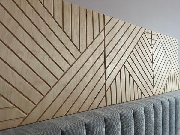 Wood Wall Panel Square Flat American Walnut Wall Paneling Interior ...