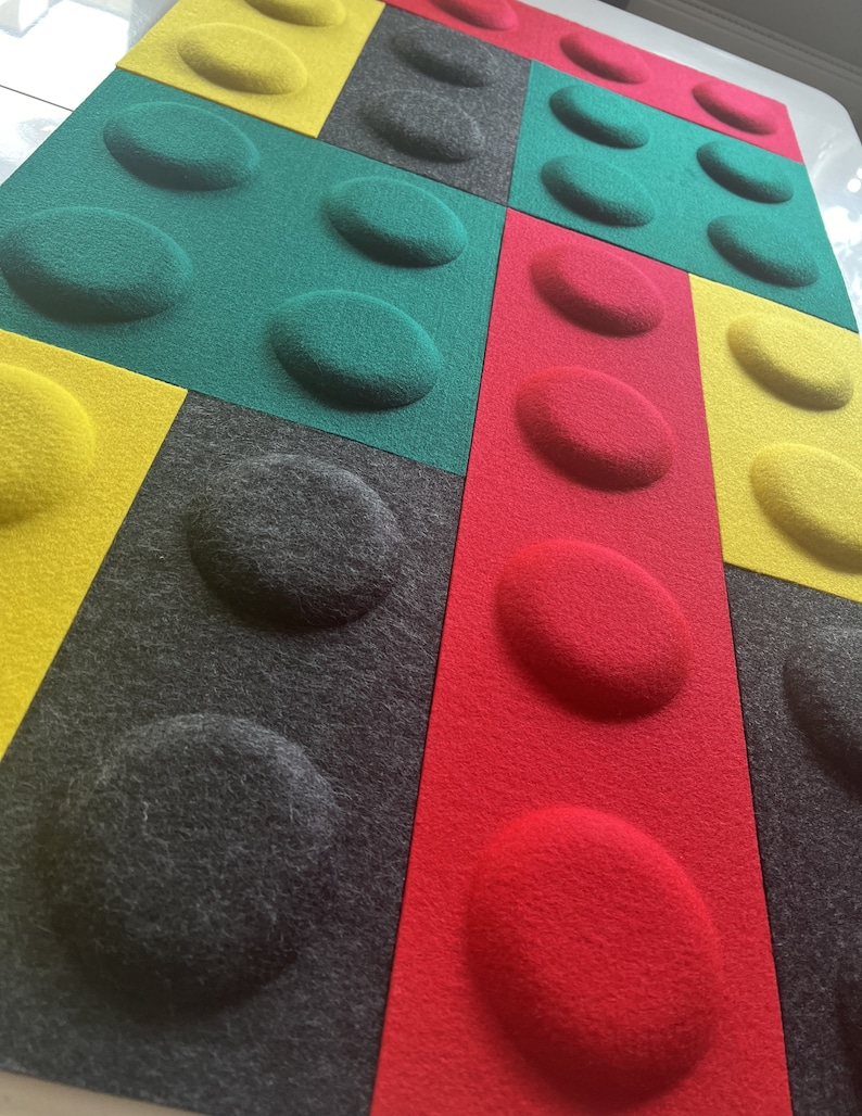3D Felt Wall Bricks I Felt Wall Panel I Kids Room Wall Decor I Various ...