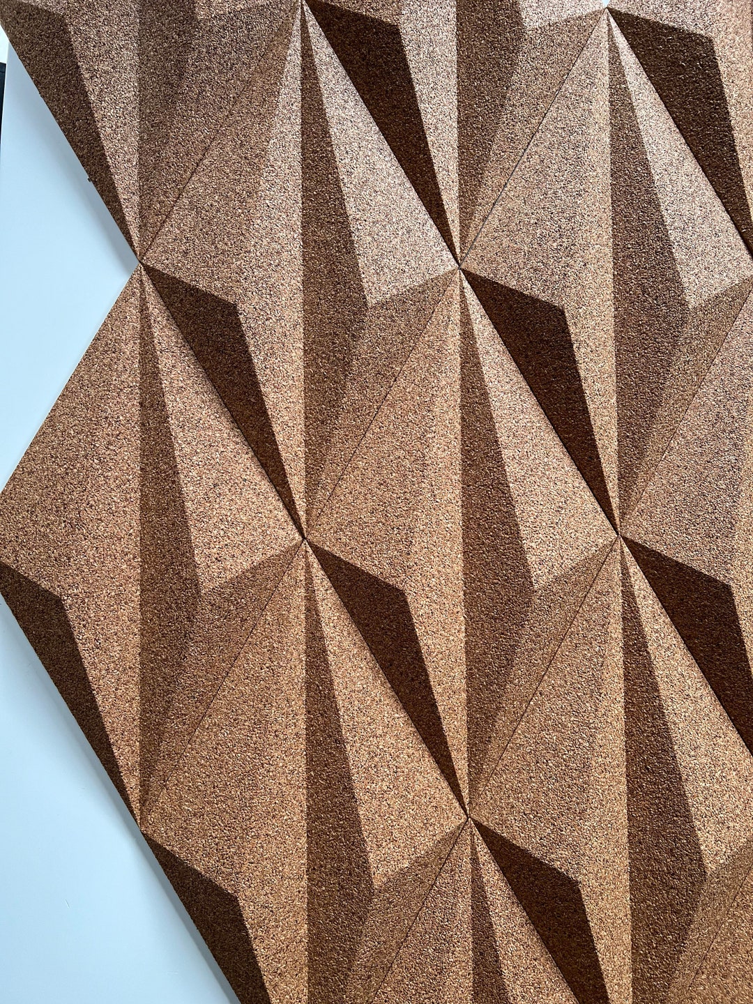 3D Cork Wall Panel I Modern Wall Decor I ECO Friendly I Natural I ...