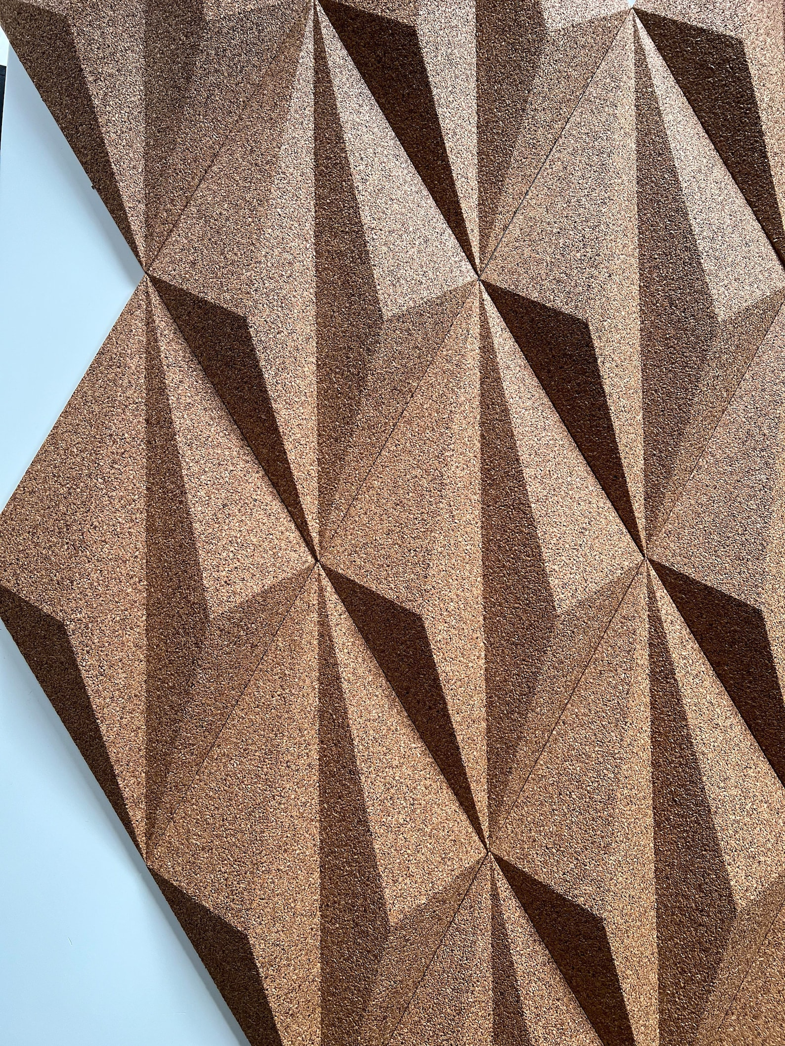 3D Cork Wall Panel I Modern Wall Decor I ECO Friendly I Natural I ...