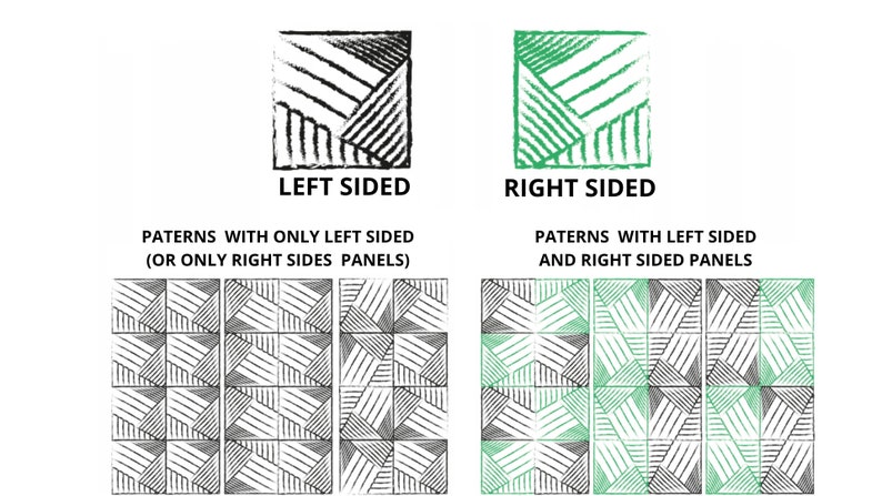 4 PANELS SET Decorative Wall Panel Wooden Geometric Wall Panel ...