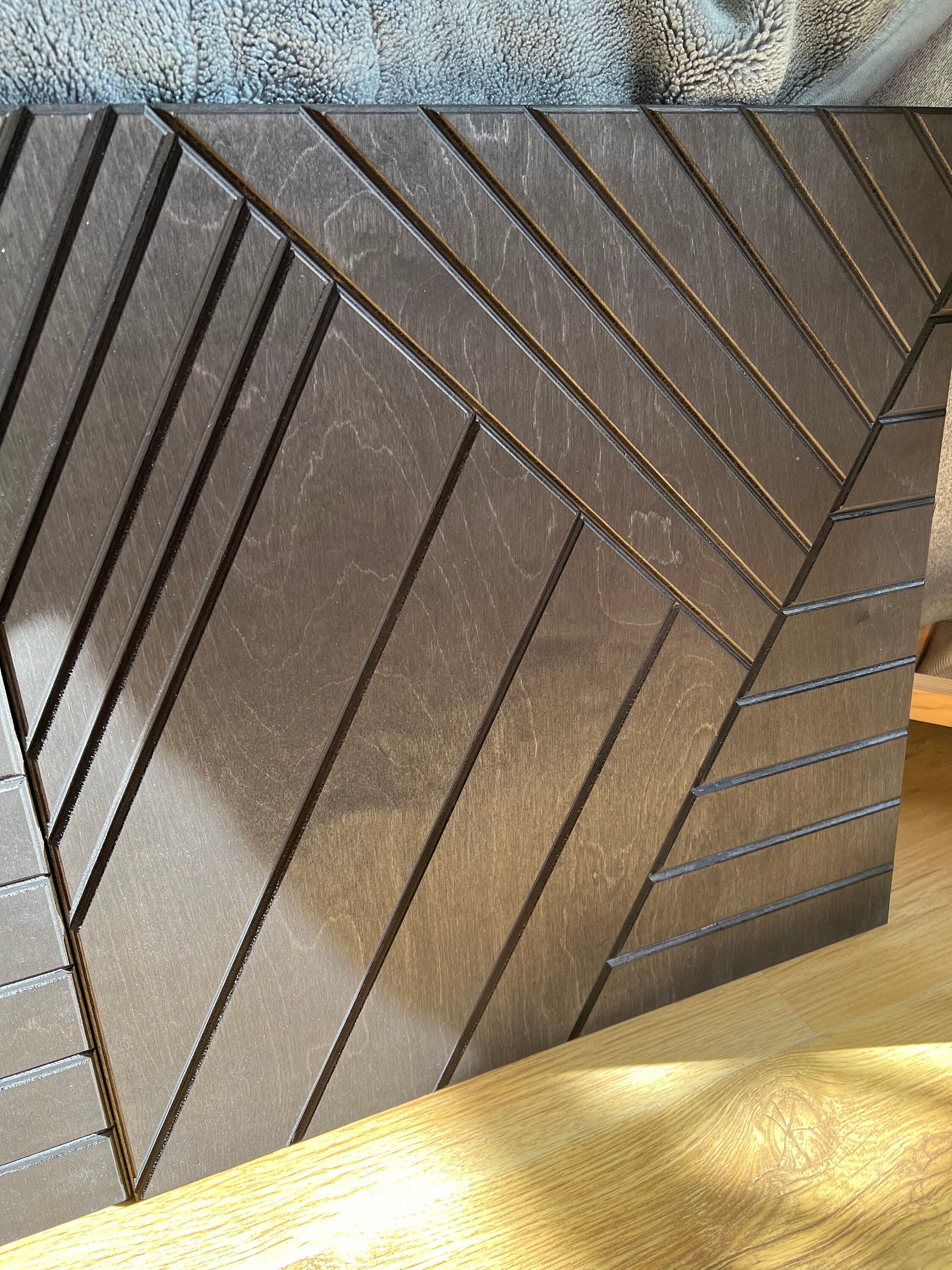 3 PANELS SET Decorative Wall Panel Wooden Geometric Wall Panel ...