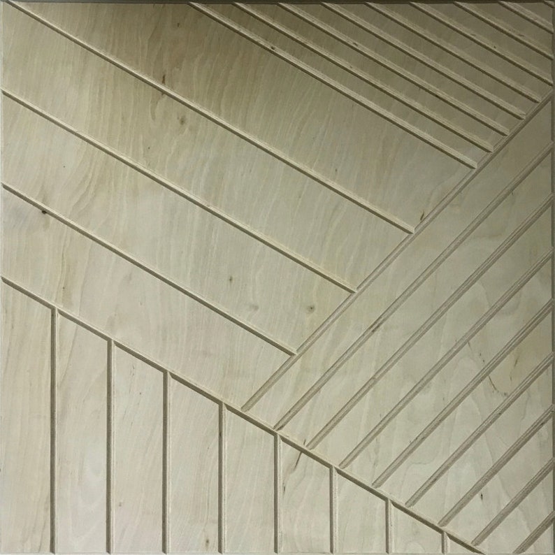 4 PANELS SET Decorative Wall Panel Wooden Geometric Wall Panel ...