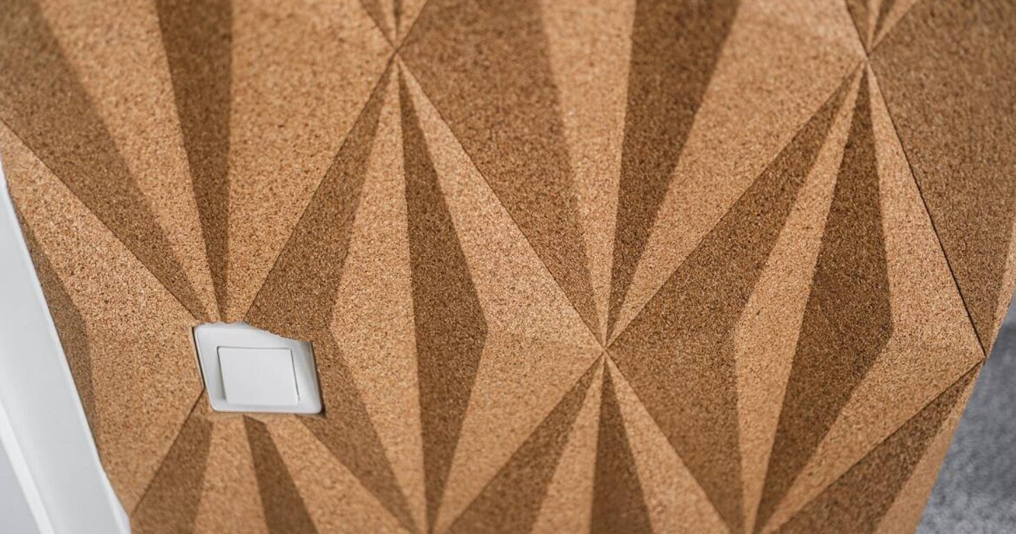 3D Cork Wall Panel I Modern Wall Decor I ECO Friendly I Natural I ...