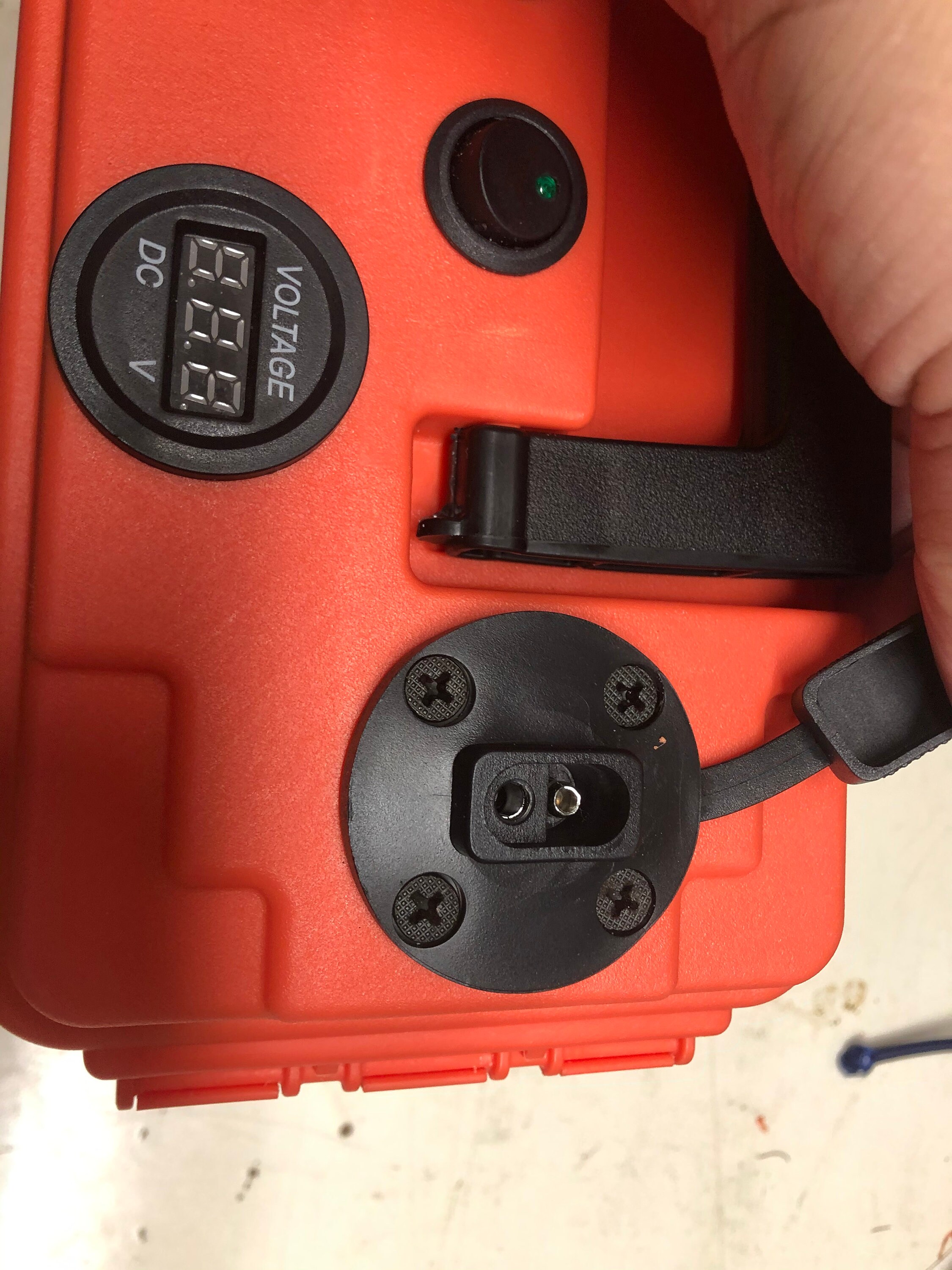 Waterproof Battery Box - 12 Volt Orange - Boating, Fishing, Camping ...