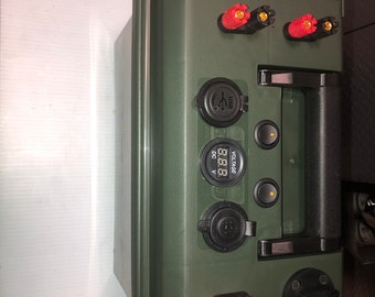 Waterproof Battery Box - 12 Volt Orange - Boating, Fishing, Camping ...