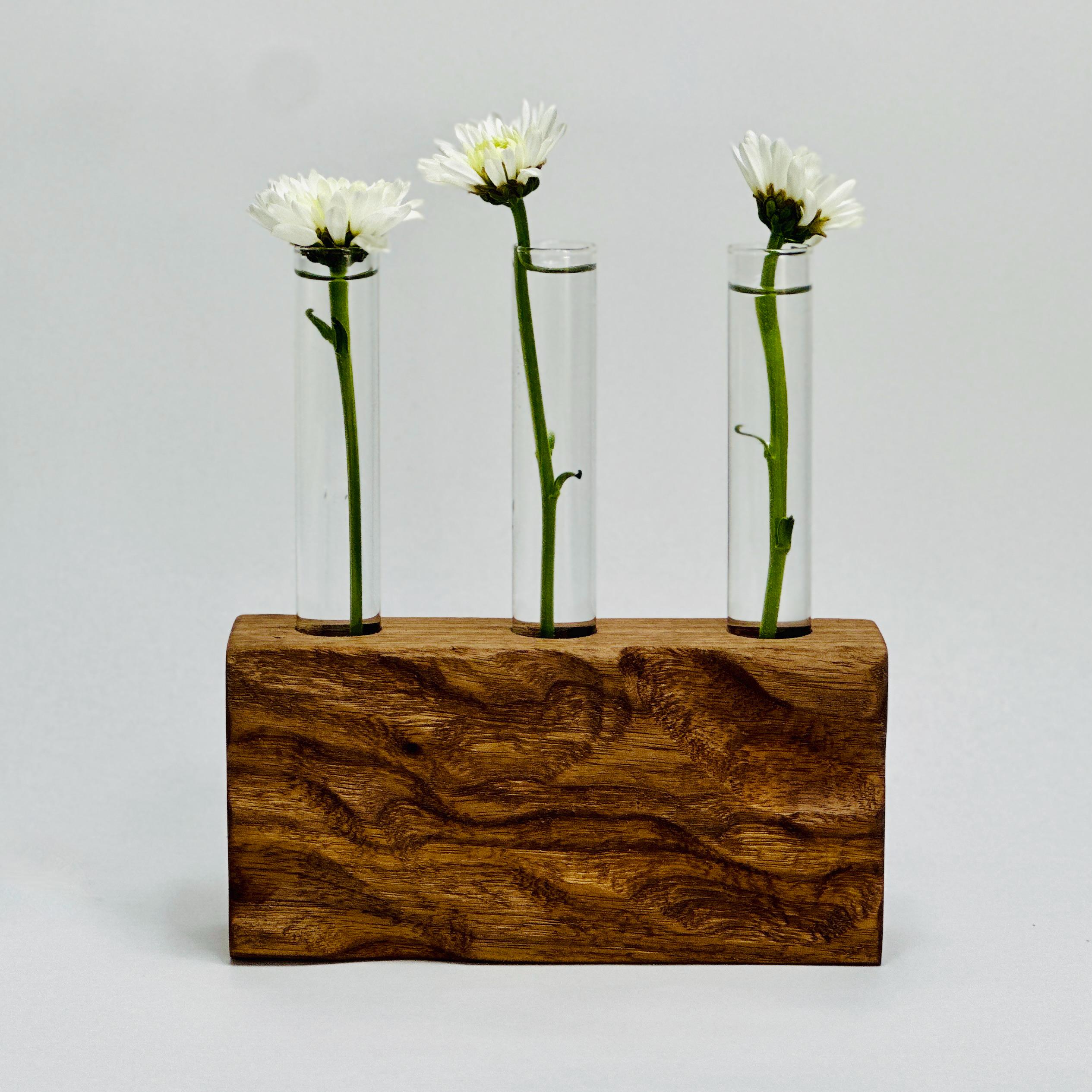 Floral Stem Vase Set With Glass Tubes, Windowsill Decor, Table ...