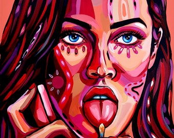 Deer Creek Art Print Cabin Art Artist Jennifer Pugh - Etsy