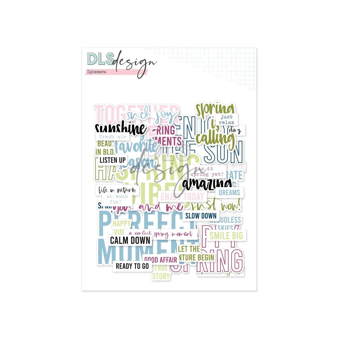 Ephemera Peaceful Words - Etsy
