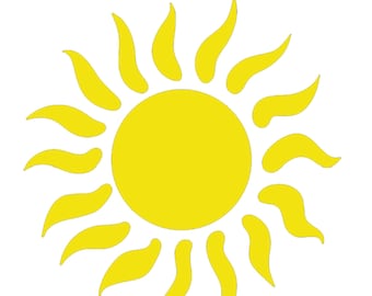 Sun Vinyl Decal - Etsy
