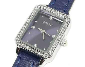 Dark Blue Quartz Watch - Etsy