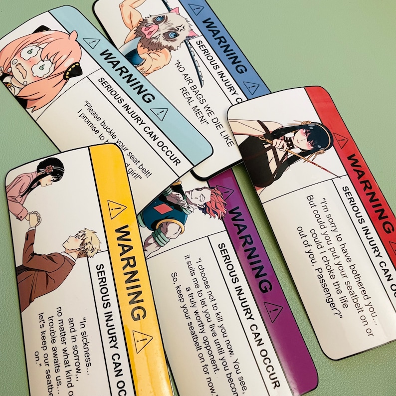 Custom Anime Warning Label Stickers - Etsy