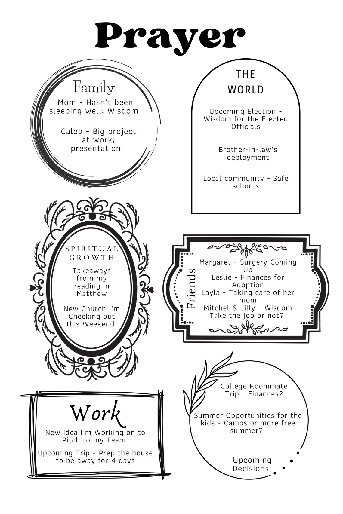 Large-scale Prayer Guide - Etsy