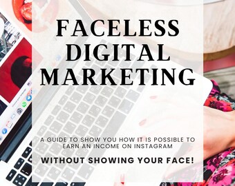 Faceless Digital Marketing Guide (beginners) - Etsy