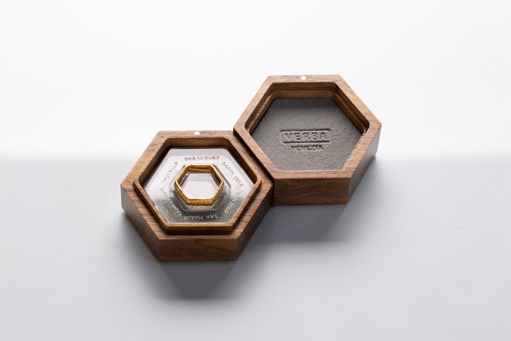 Venetian Souvenir Ring, Venezia Venice Gift Hexagon Ring, Women Men ...