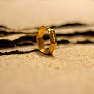 Venetian Souvenir Ring, Venezia Venice Gift Hexagon Ring, Women Men ...