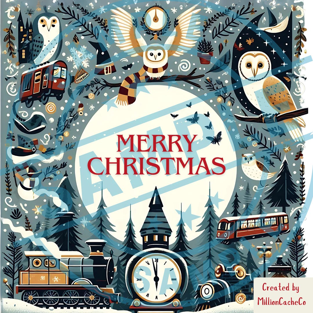 Hogwarts Christmas Theme Digital Download, Holiday Print for Decor ...