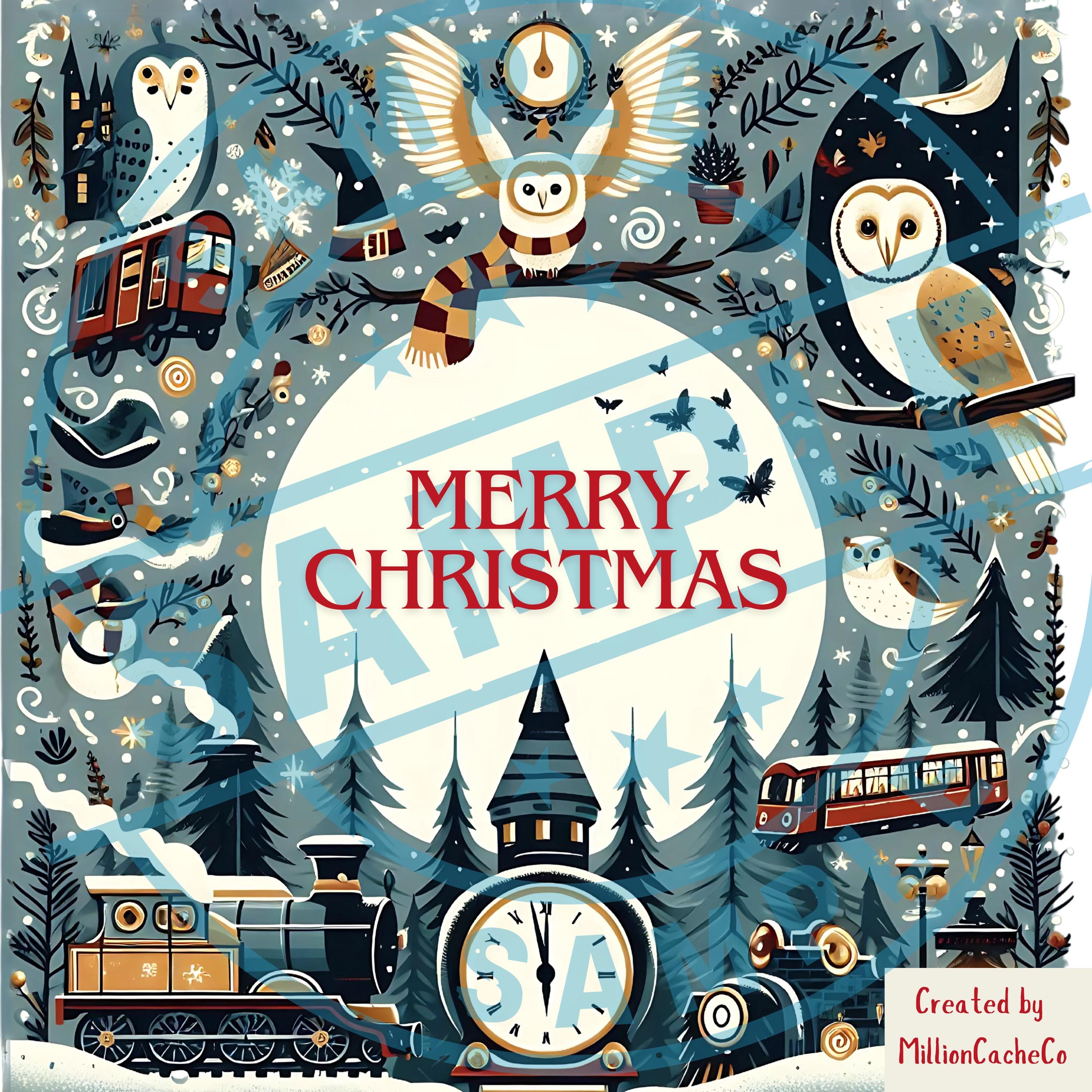 Hogwarts Christmas Theme Digital Download, Holiday Print for Decor ...