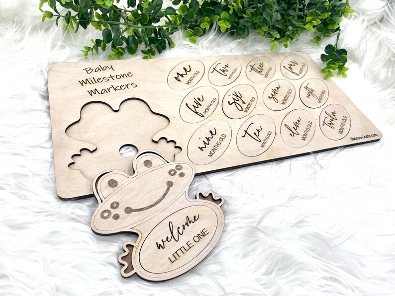 Digital SVG AI DXF Files Laser Engraving Frog Milestones Set With ...
